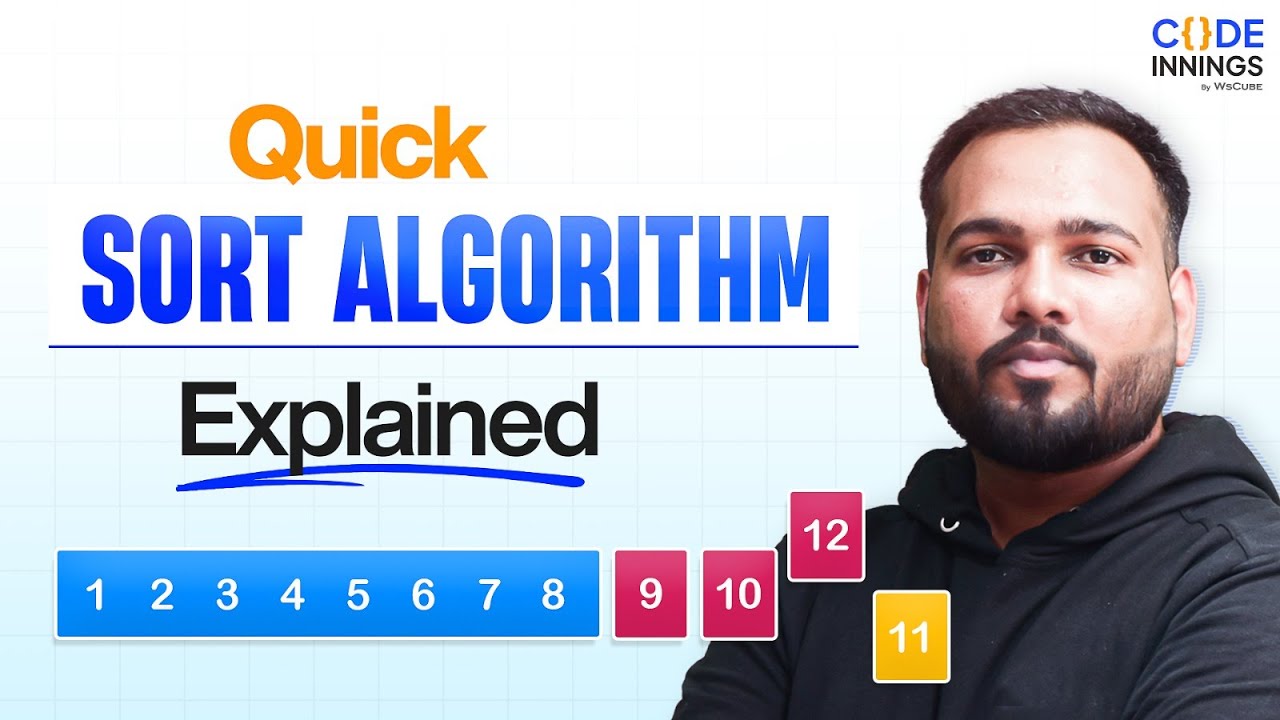 Quick Sort Algorithm Explained | DSA With Python (Step-by-Step)