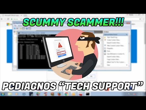 SUPER SCUMMY TECH SUPPORT SCAMMER! "pcdiagnosispro" | 18009179841 | pcdiagnosispro.com