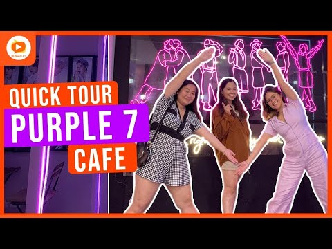 BTS CAFE IN MANILA! PURPLE 7 CAFE TOUR with BTS ARMY CHINGUS! 💜
