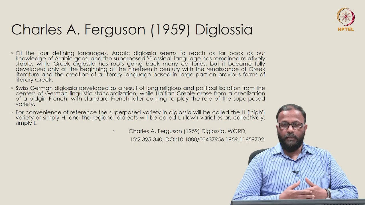 mod03lec15 - Diglossia