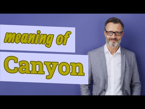 Canyon | Meaning of canyon 📖