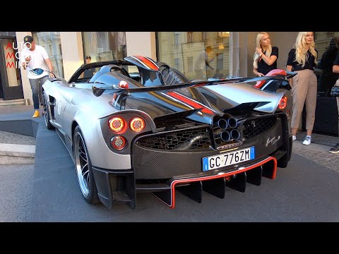 € 4 million Pagani Huayra BC Roadster driving in Croatia!