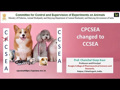 CPCSEA name changed to CCSEA #saiedupharmaa