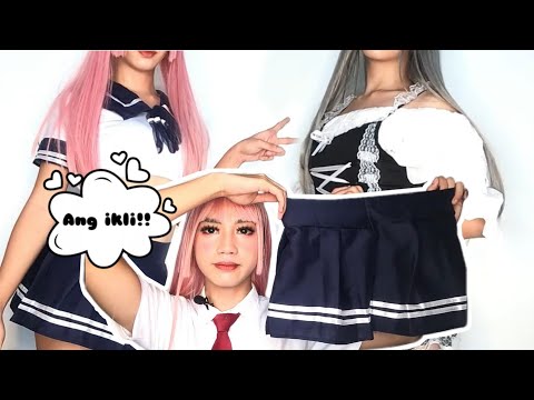 Japanese school uniform and maid costume (try on haul) || Raque Jay