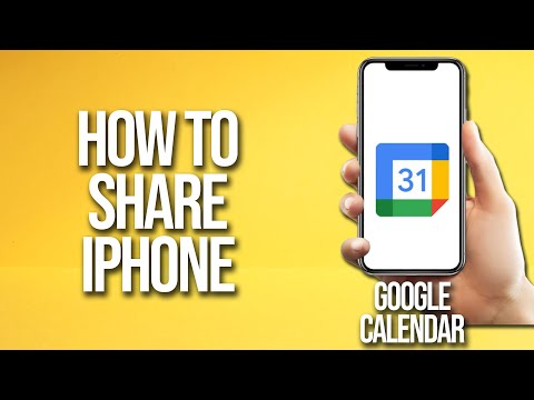 How To Share iPhone Google Calendar Tutorial