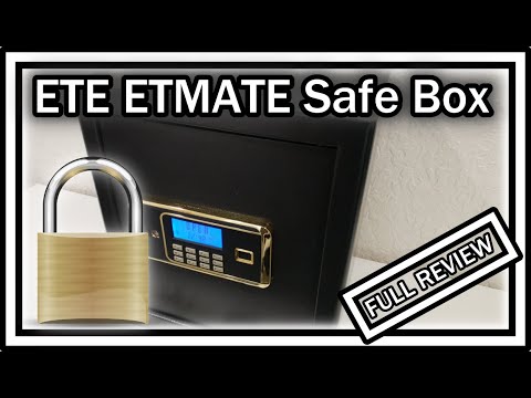 ETE ETMATE Safe Box, Security Home Safe with Fireproof Money Bag Digital Keypad FULL REVIEW