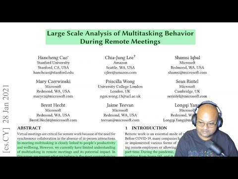 Read a paper: Multitasking Behavior During Remote Meetings