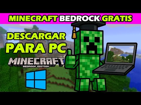 COMO DESCARGAR E INSTALAR MINECRAFT BEDROCK GRATIS PARA PC OFICIAL 2025