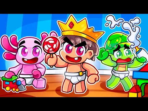 HAVING A BABY FAMILY IN ROBLOX!