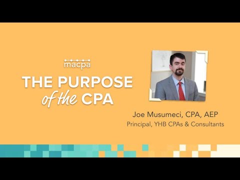The Purpose of the CPA: Joe Musumechi