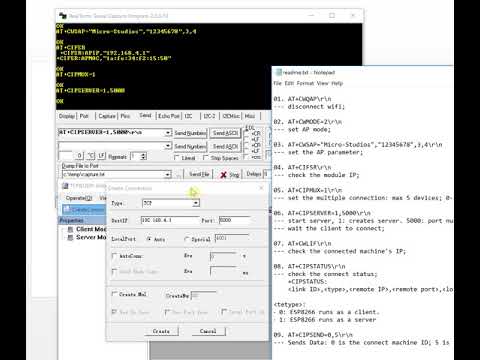 05. ESP8266 Data Pass Through to PC in AP Mode