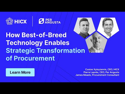 How Best-Of-Breed Enables Strategic Transformation of Procurement