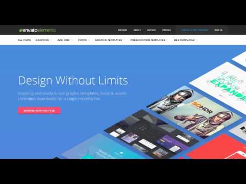 Envato Elements: Unlimited downloads for a single monthly fee