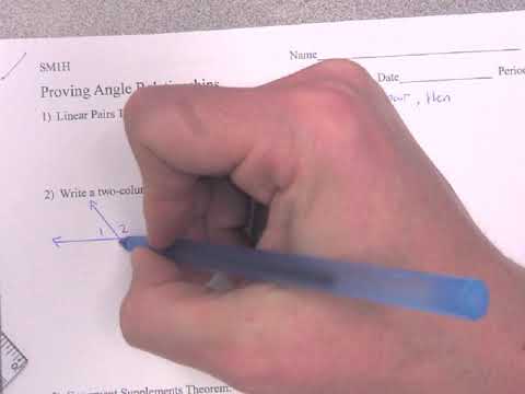 Linear Pairs Theorem and Proof