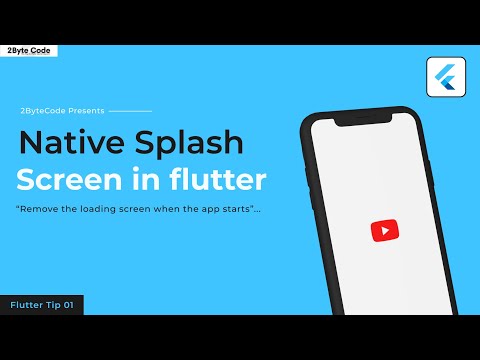 Flutter splash screen using flutter native splash 2022 beginner | Видео