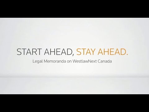 WestlawNext Canada Legal Memoranda