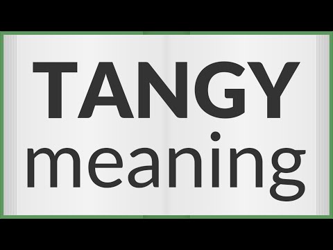 Tangy | meaning of Tangy