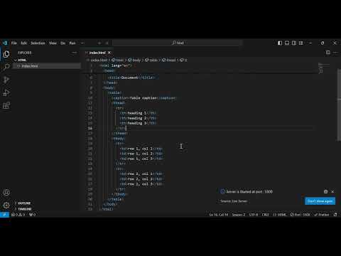 HTML Table Tags: Caption Tag and Colspan Explained | How to Use Caption and Colspan in HTML Tables