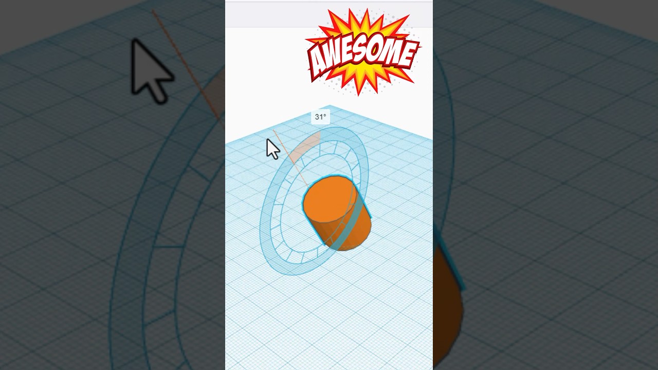 Check out the sweet upgrade to the #Tinkercad rotation handle!