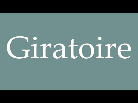 How to Pronounce ''Giratoire'' (Roundabout) Correctly in French