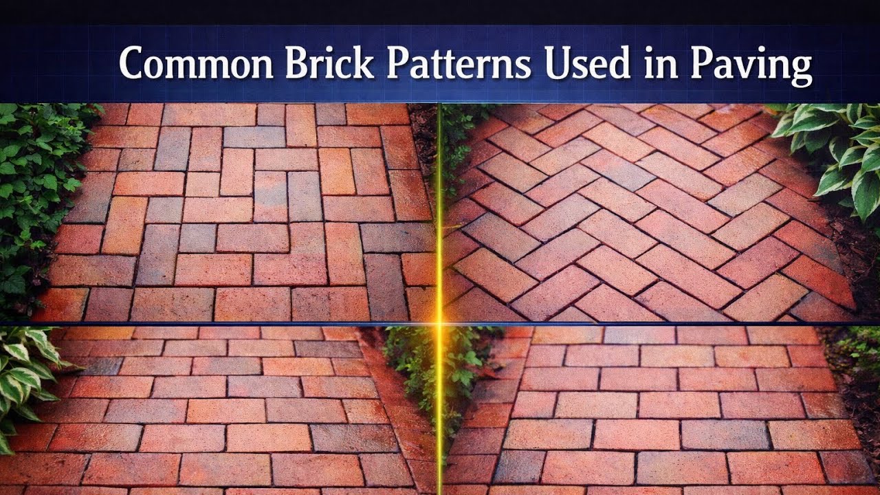 Common Brick Patterns Used in Paving // Brick Paving Patterns //