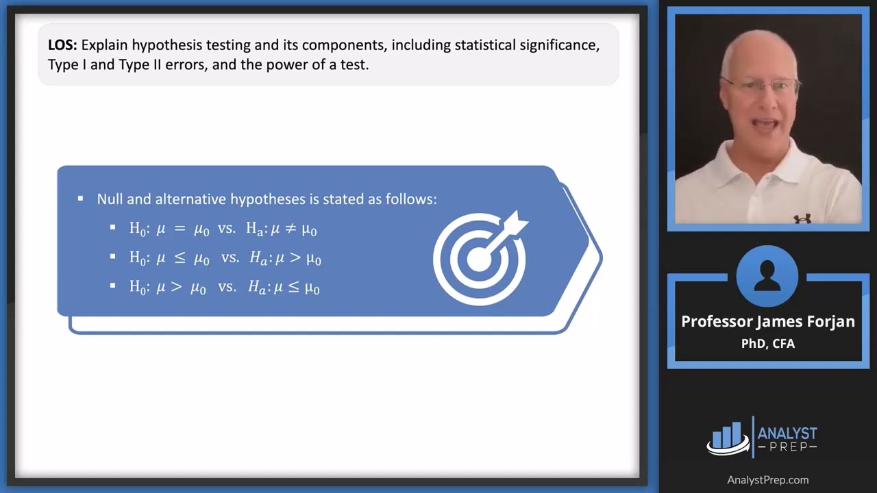 Hypothesis Testing (2025 CFA® Level I Exam – Quantitative Methods – Learning Module 8)