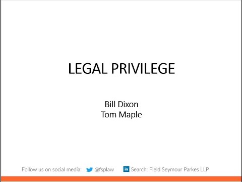 Legal Privilege