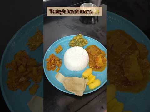 Today's lunch prasadam✨😊 #cooking #food #thali #bengalithali #sumitravlogs