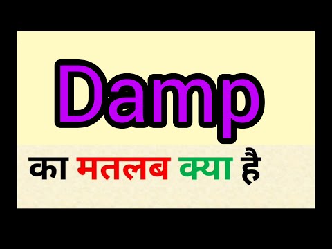 Damp meaning in hindi || damp ka matlab kya hota hai || word meaning english to hindi