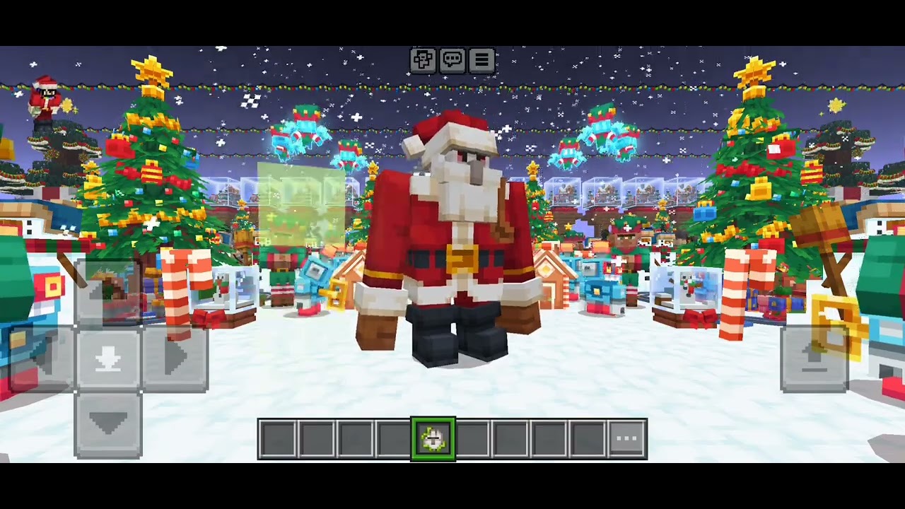 Minecraft Actions & Stuff 1.9 Christmas Update Santa Claus Iron Golem Animation