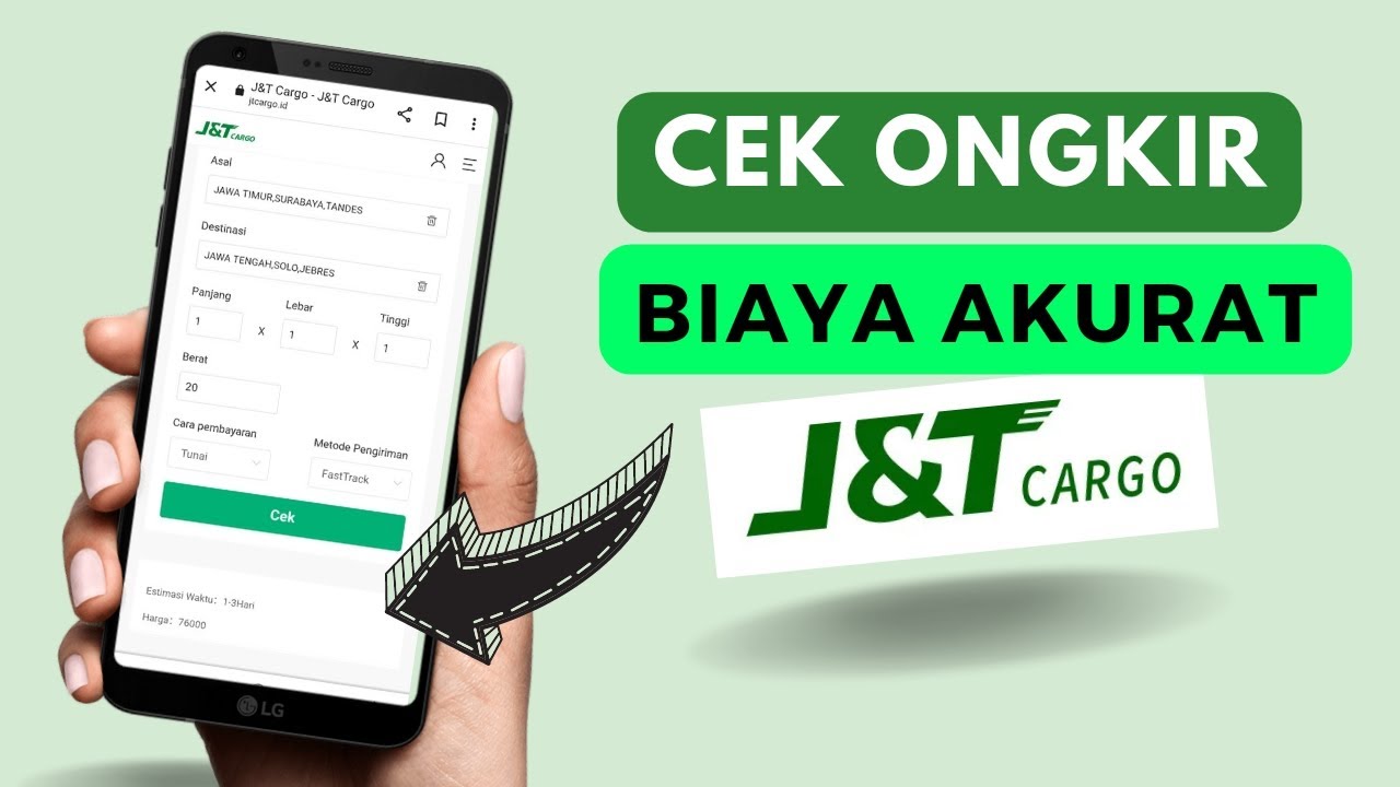 Check J&T Cargo Shipping Costs, Accurate to Estimated Arrival