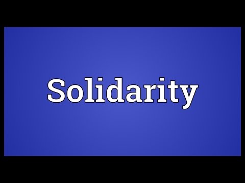 Solidarity Meaning