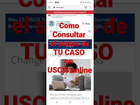 ✅ Como consultar el status de TU CASO en USCIS online 📲 #shorts