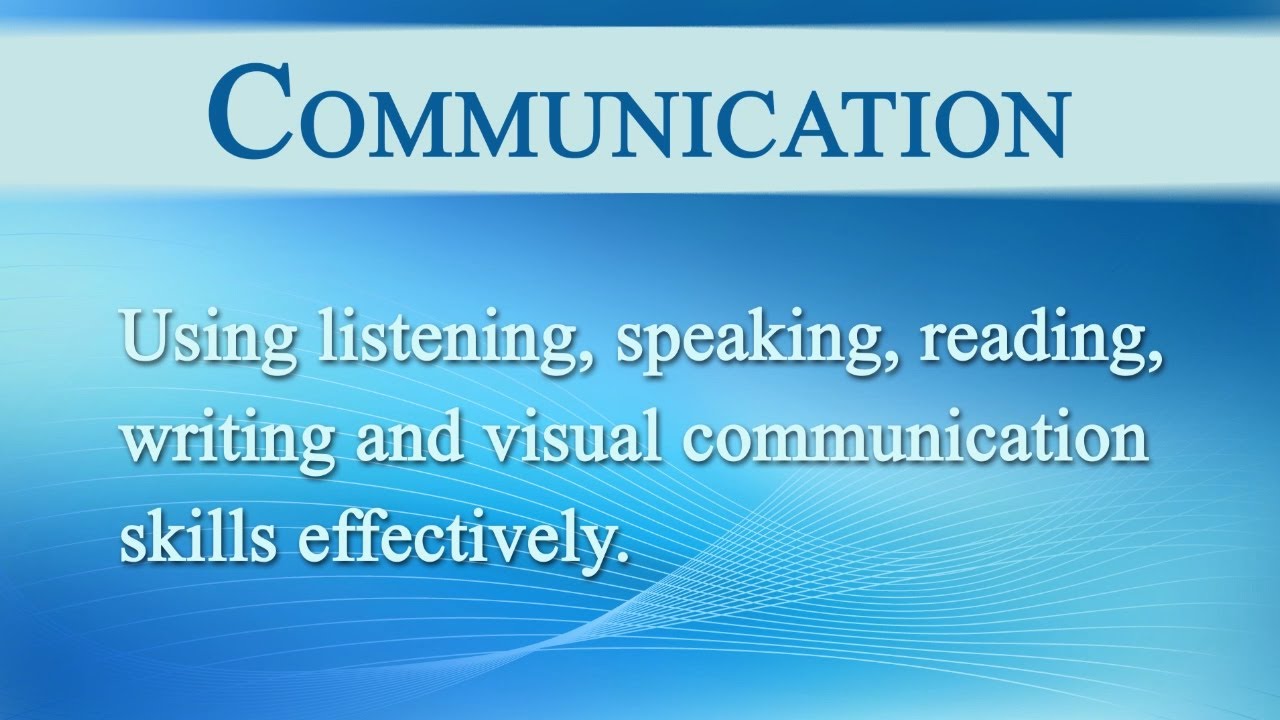 LOA Core Competencies - Communication