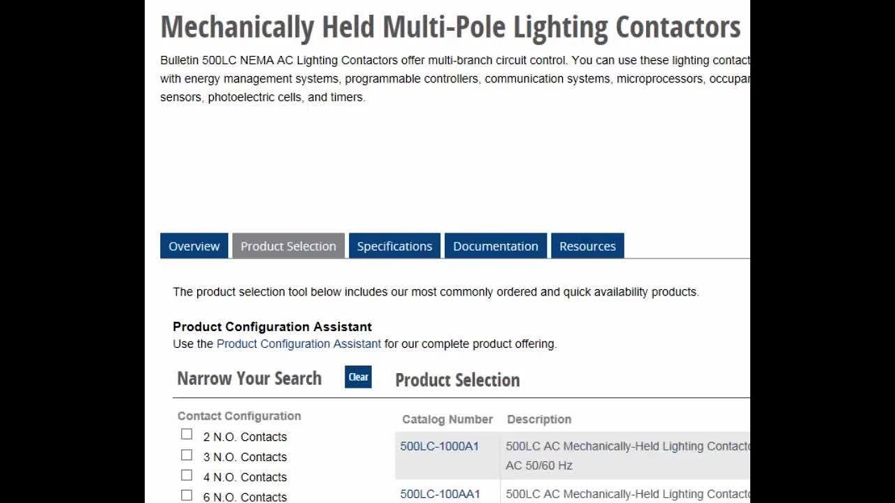 Allen-Bradley Online Product Selection