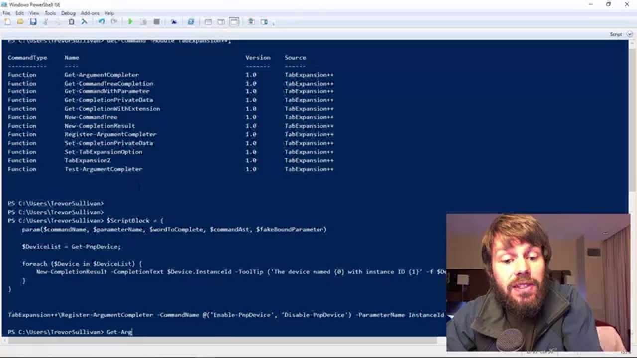 Authoring Custom PowerShell Intellisense with Trevor Sullivan