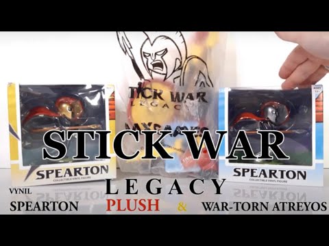 ⚔️ STICK WAR LEGACY Vinyl Figures & Plush SPEARTON War Torn Atreyos Golden GREAT PRODUCTS! Adult 15+