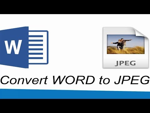 How to Convert Word File to JPEG File