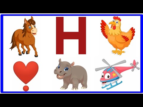 Words that Start with H | H Words Vocabulary | Letter H for Toddlers | Kids Learning video