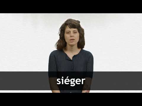 English Translation of “SIÉGER” | Collins French-English Dictionary