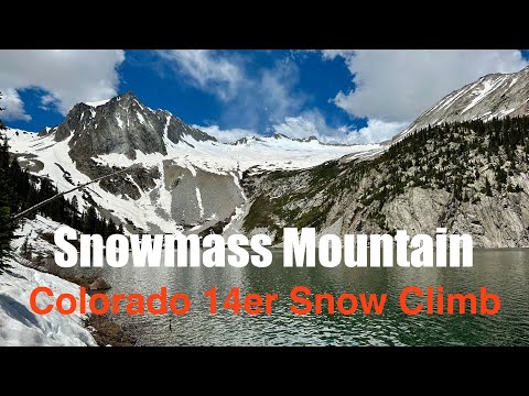 14er Snowmass Mountain Climb & Glissade, Snowmass Lake, Maroon Bells-Snowmass Wilderness, Colorado