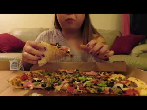 Mukbang, ASMR, Domino's X Large ExtravaganZZa Pizza