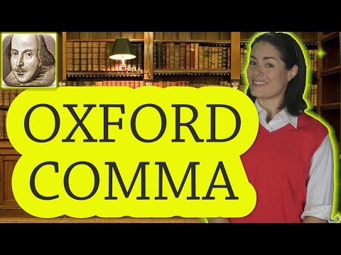What is the Oxford Comma? | Basic English Grammar Rules | ESL | SAT | TOEFL