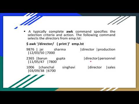 Awk & SED Commands in Linux