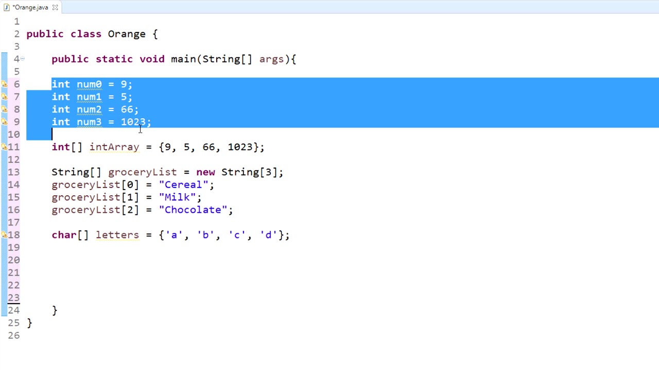 Java Programming Tutorial - 21 - Intro to Arrays