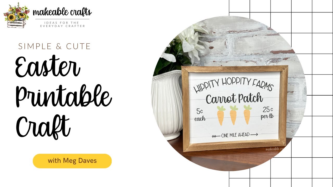 Farmhouse Easter Free Printable Craft Project