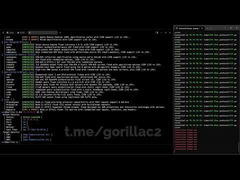 Gorilla C2 HOME L4 SHOWCASE | BEST BOTNET 2025 | BUY IP STRESSER | BUY DDOS | BEST BYPASS | BEST C2