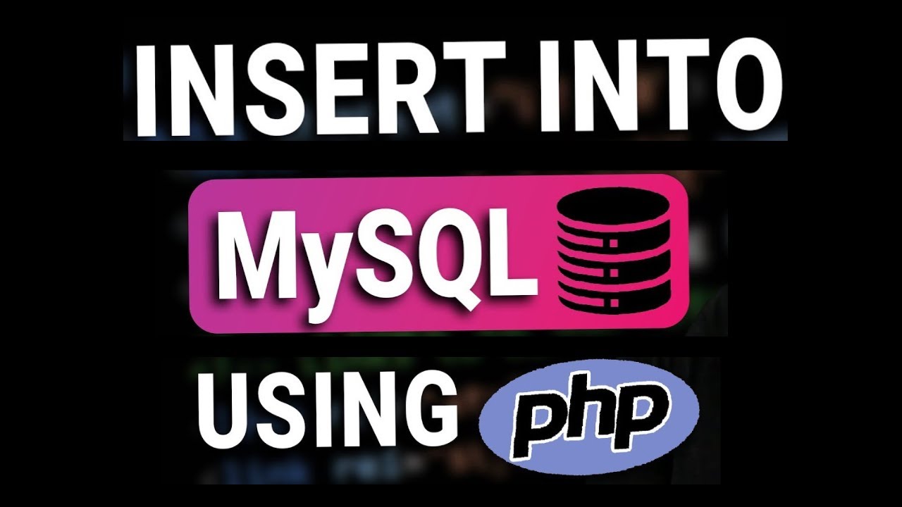 How to Insert Data to MySQL Database in PHP | PHP For Beginners
