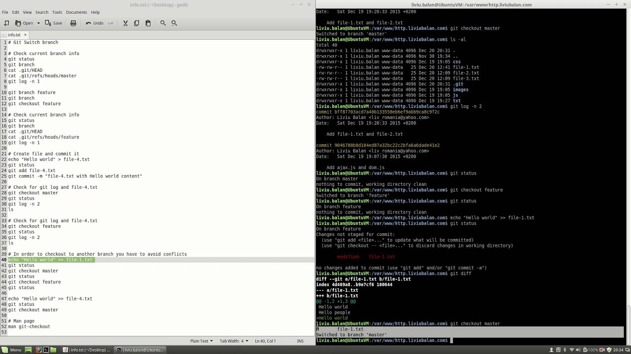 Git Switch branch #85