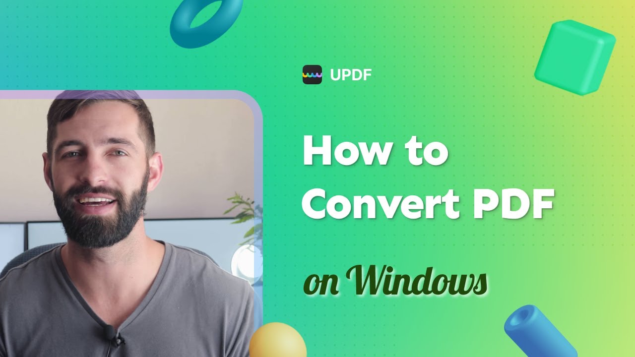How to Convert PDF on Windows | UPDF